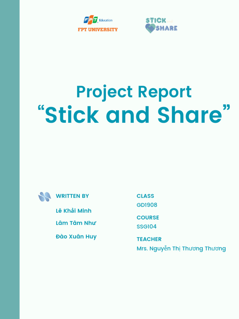 Stick and Share Project Report Summary | PDF