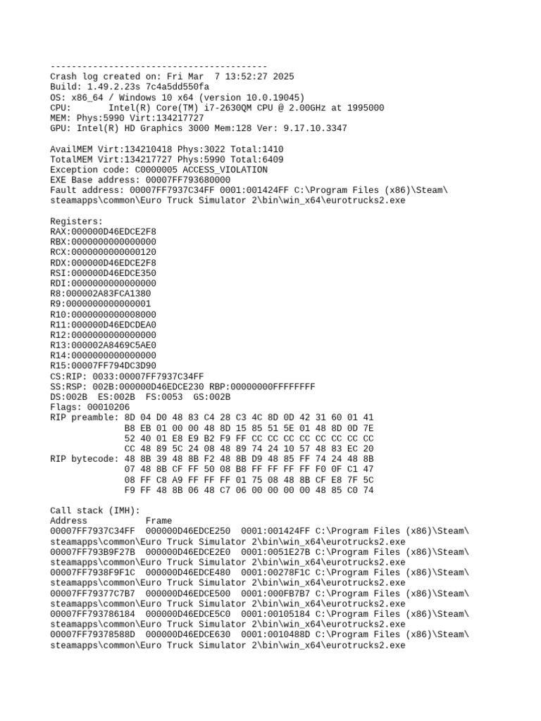Game Crash | PDF | Computer Engineering | Operating System Families