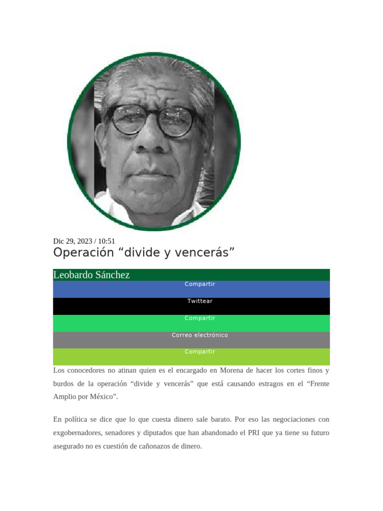 Divide y Venceras | PDF