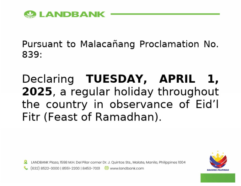 HOLIDAY DECLARATION | PDF