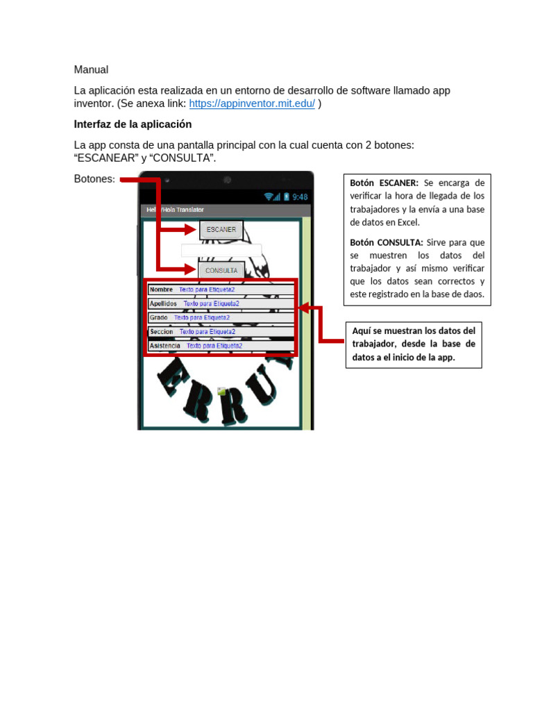 App para Control de Asistencia Laboral | PDF