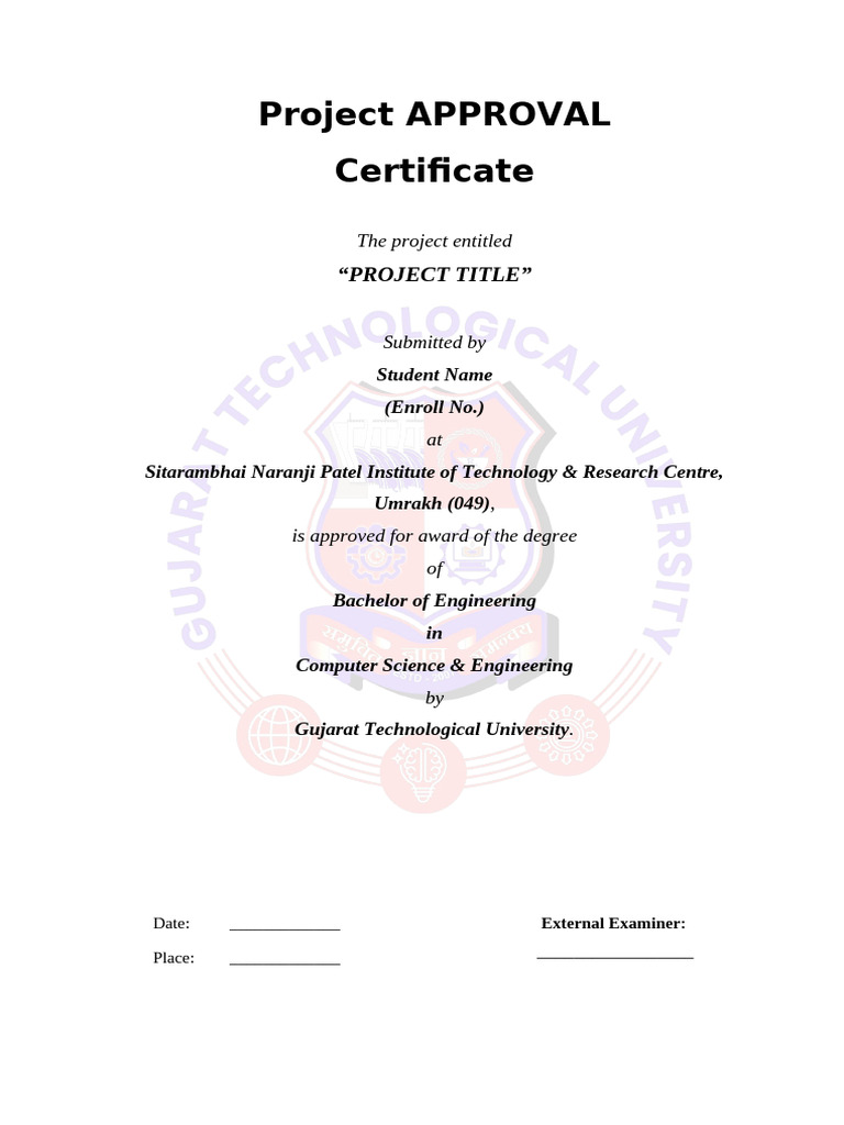 Appendix 5 CSE Certificate Approval | PDF