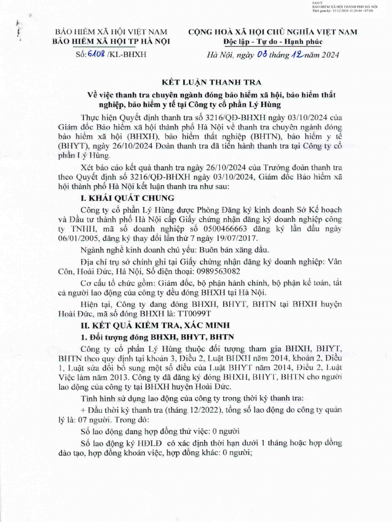 CTCP Lý Hùng | PDF