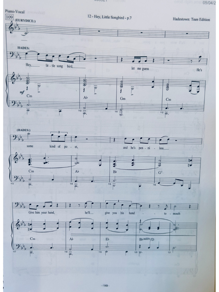 HADES - Hey, Little Songbird | PDF