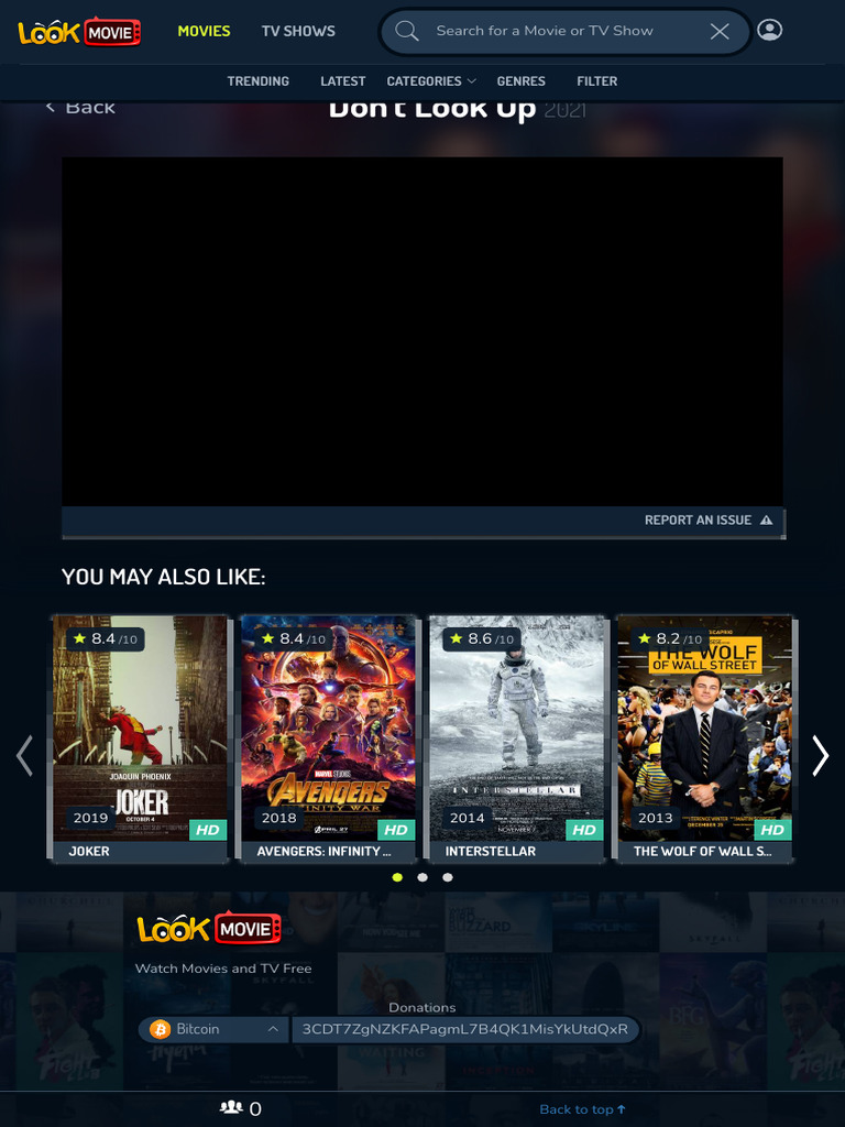 Watch Movie Don't Look Up 2021 On Lookmovie in 1080p High Definition | PDF