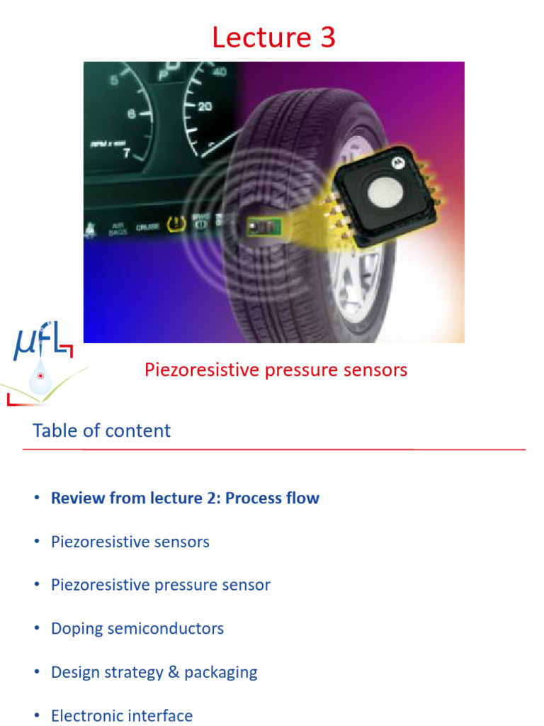 L2 - Piezoresistive Pressure Sensors | PDF | Electrical Resistivity And ...