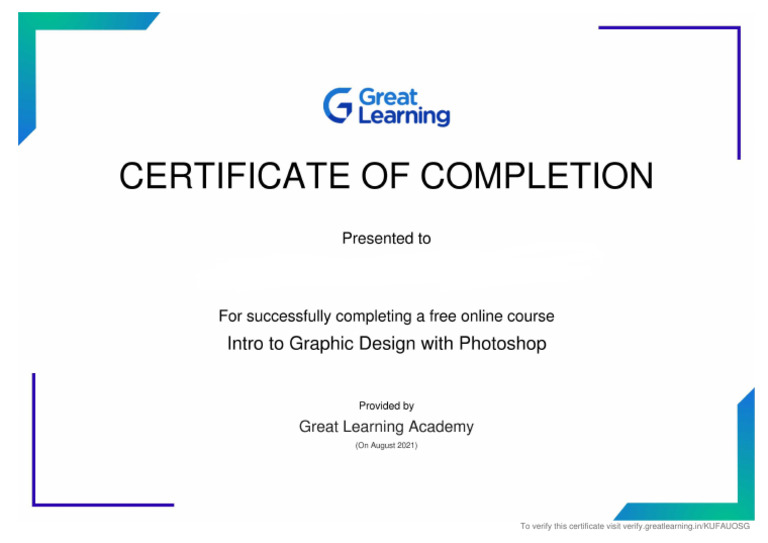 Great Learning - (Graphic Designing) | PDF