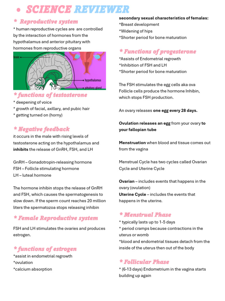 Hormonal Regulation of Reproductive Cycles | PDF | Menstrual Cycle | Ovary