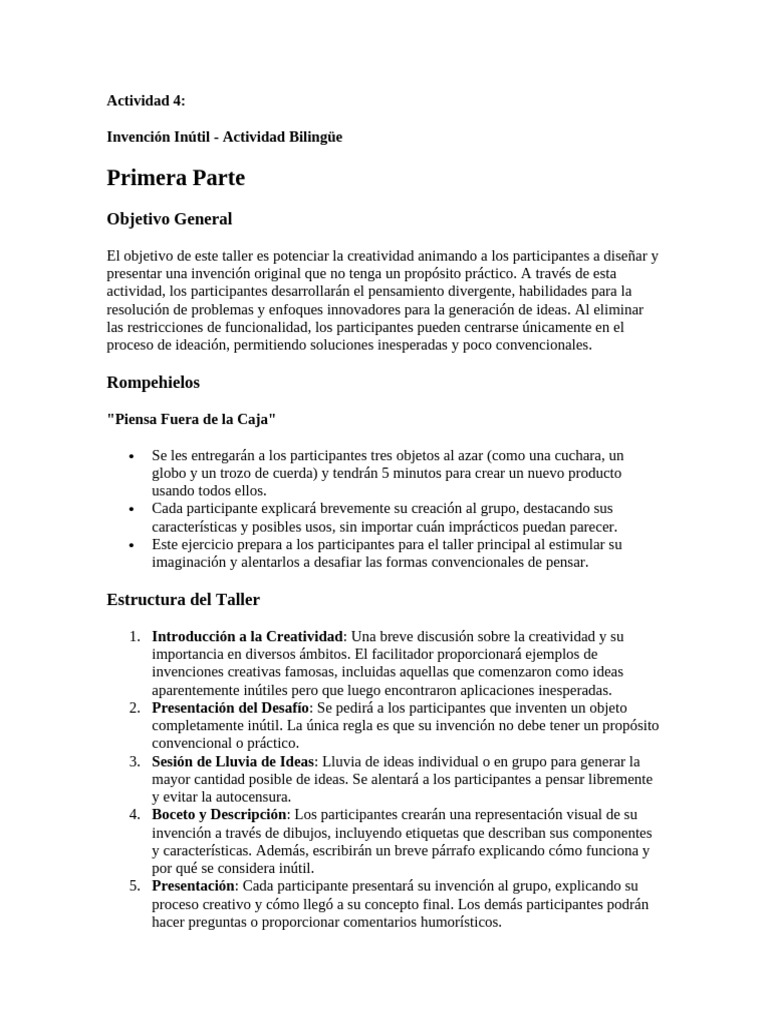 Actividad 4 UMB | PDF | Creatividad | Pensamiento