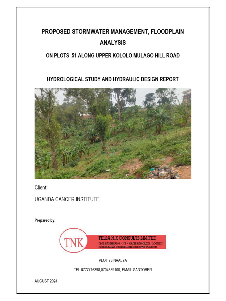 Stormwater Management Analysis for Uganda | PDF | Drainage Basin ...