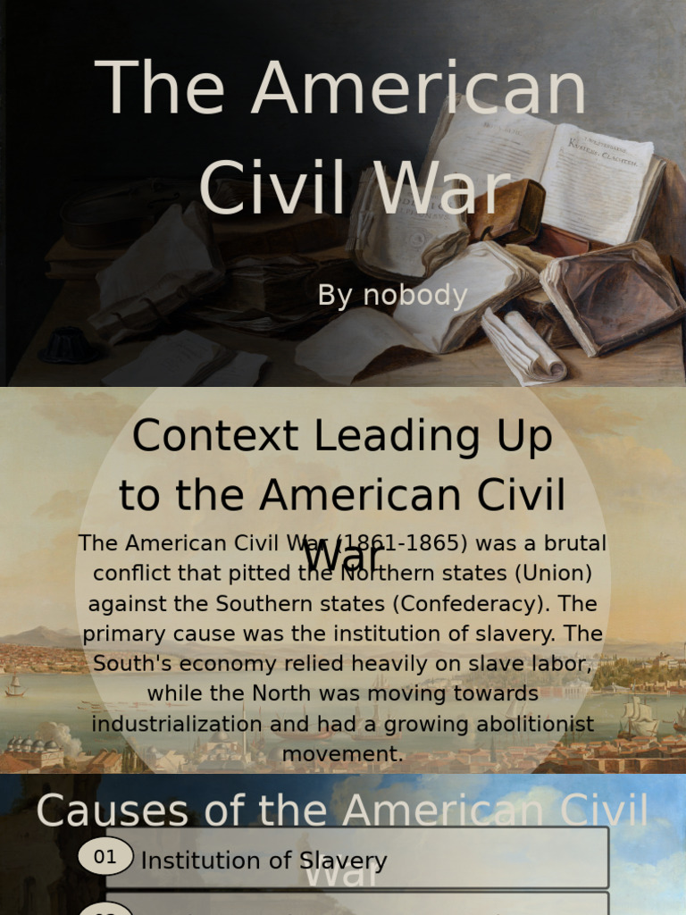 The American Civil War | PDF | American Civil War | Slavery In The ...