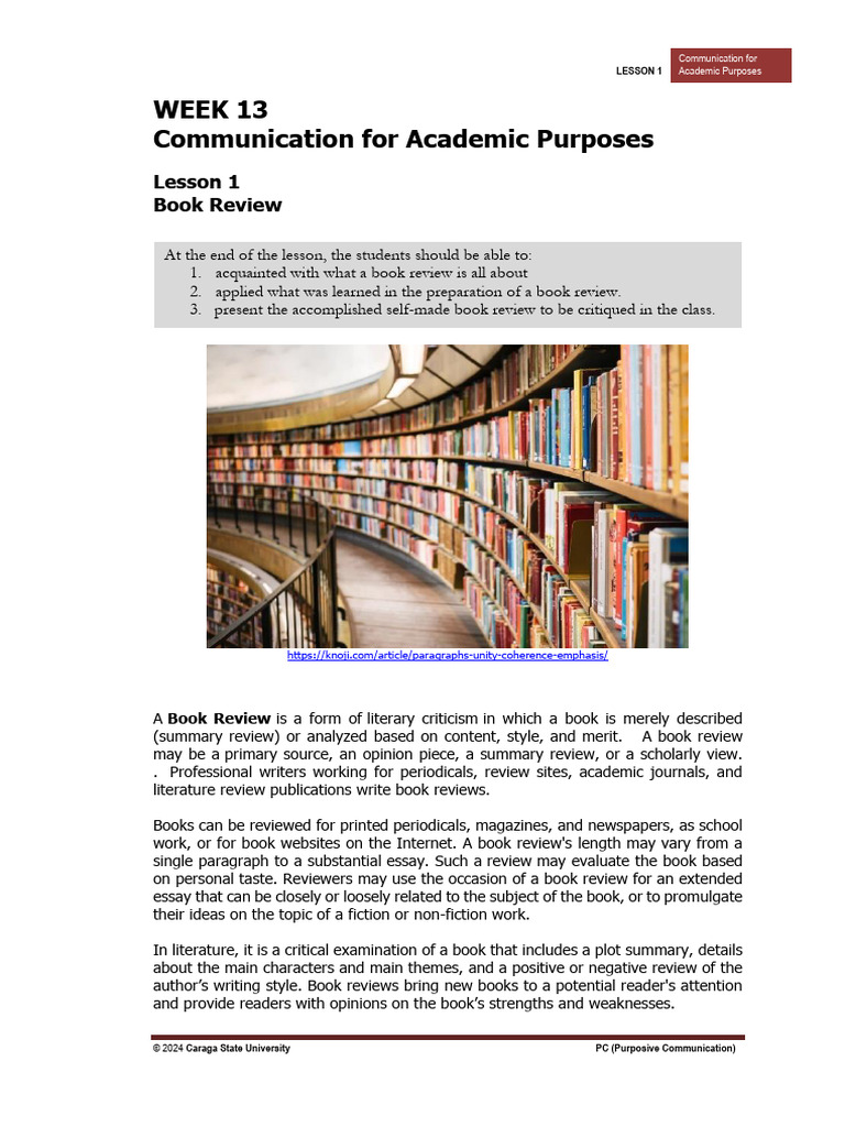 Book Review Guide for Students | PDF | Books | Essays