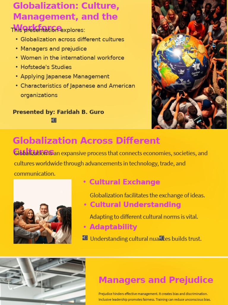 Globalization and Management | PDF | Globalization | Gender