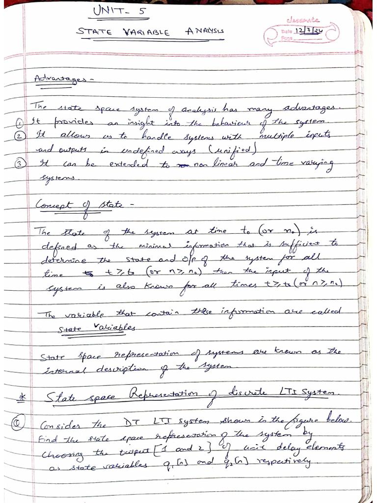 State Variable Analysis (Signal and System) | PDF