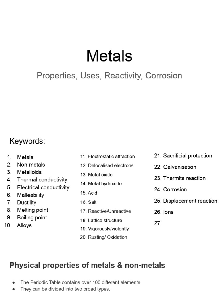 Ch-9_ Metals | PDF | Metals | Alloy