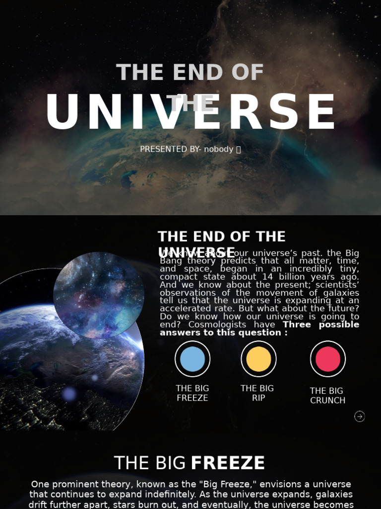 Theories on the Universe's End | PDF | Universe | Applied And ...