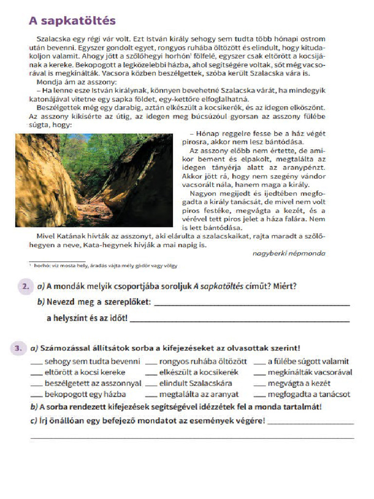 Sapkatöltés Feladatlap | PDF