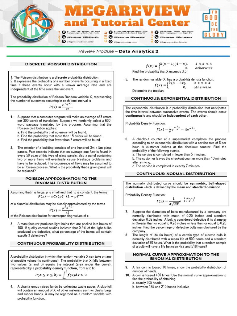 Poisson and Binomial Distribution Analysis | PDF | Probability Distribution | Mean