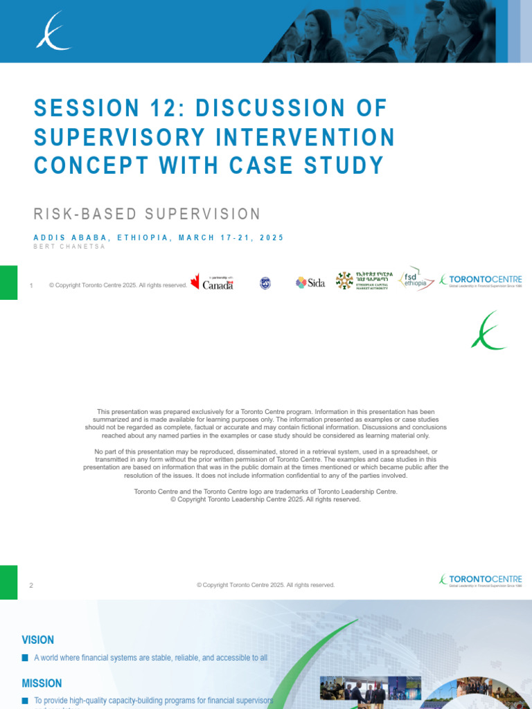 S12 - Supervisory Intervention Concept With Case Study Discussion | PDF ...