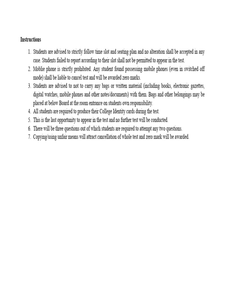 Test Seating Plan and instructions_250319_152239 | PDF