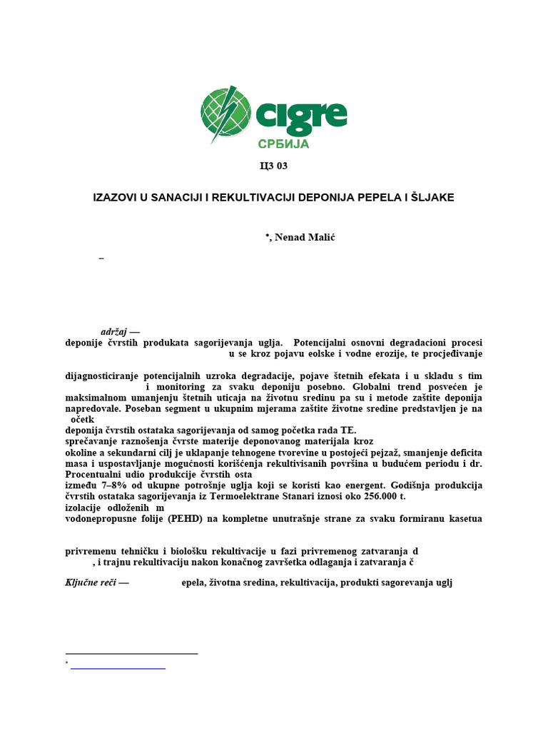 Ц3 03 309_Una Matko_Nenad Malic_IZAZOVI U SANACIJI I REKULTIVACIJI ...