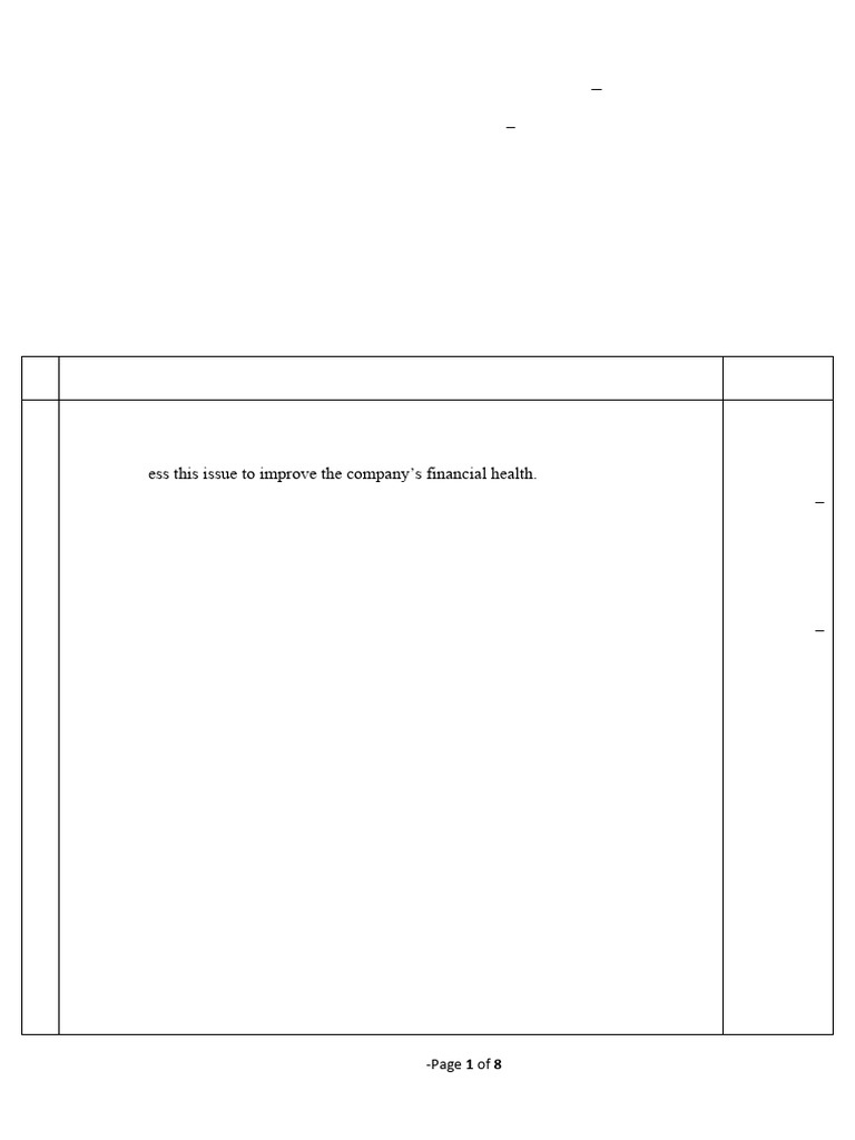 BBA Financial Management Mid Exam Answer Key | PDF | Cost Of Capital ...