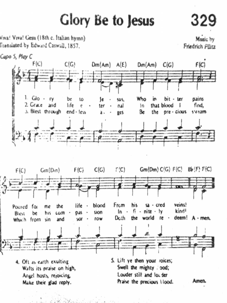 Glory Be To Jesus | PDF