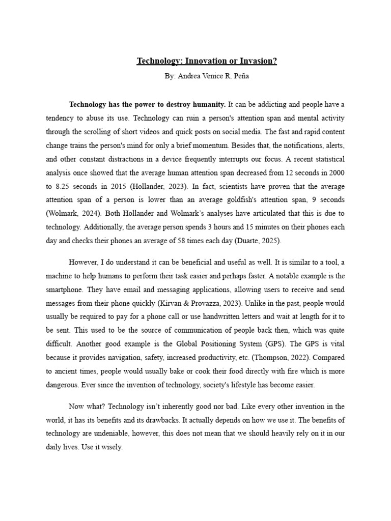 Editorial Article On Technology | PDF | Telephone | Computing