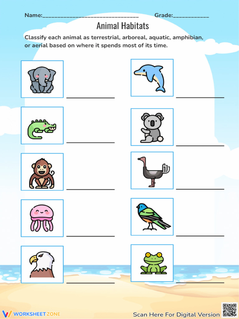 Classifying Animals Based On Their Habitats | PDF
