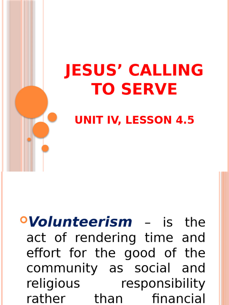 4.5. Jesus Calling To Serve | PDF
