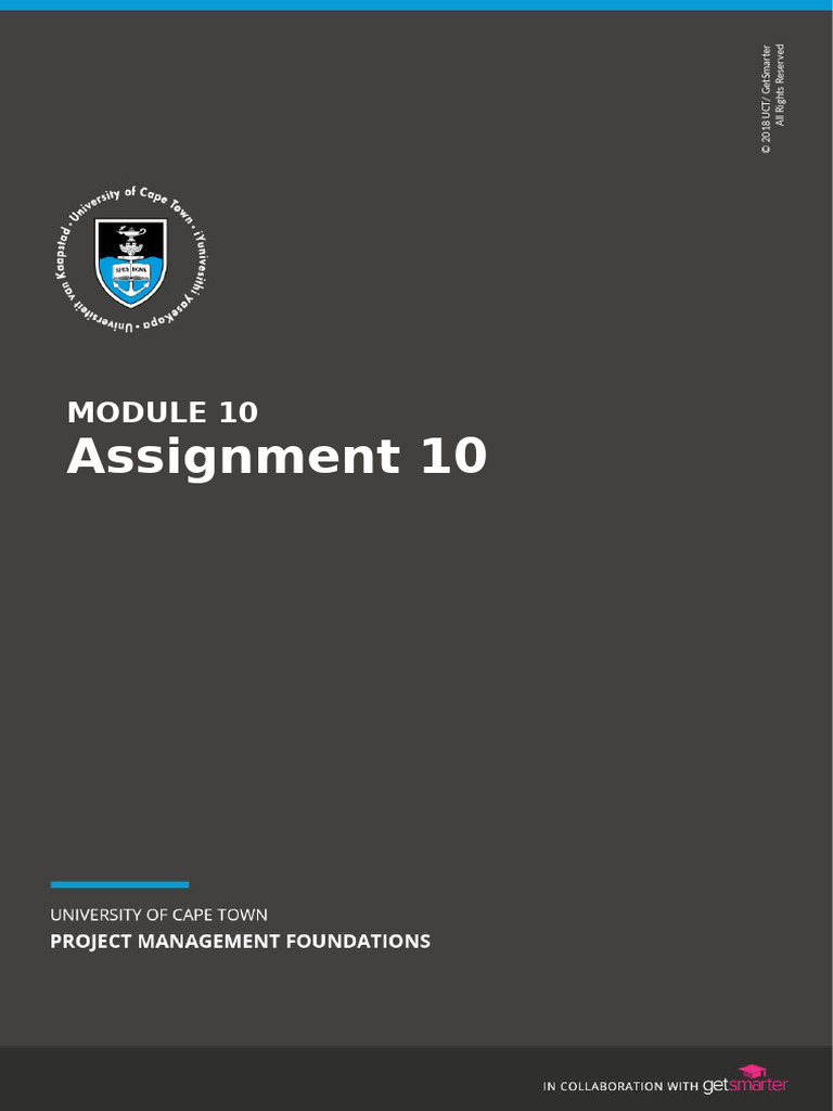 UCT PM Module 10 - Assignment 10 | PDF | Plagiarism