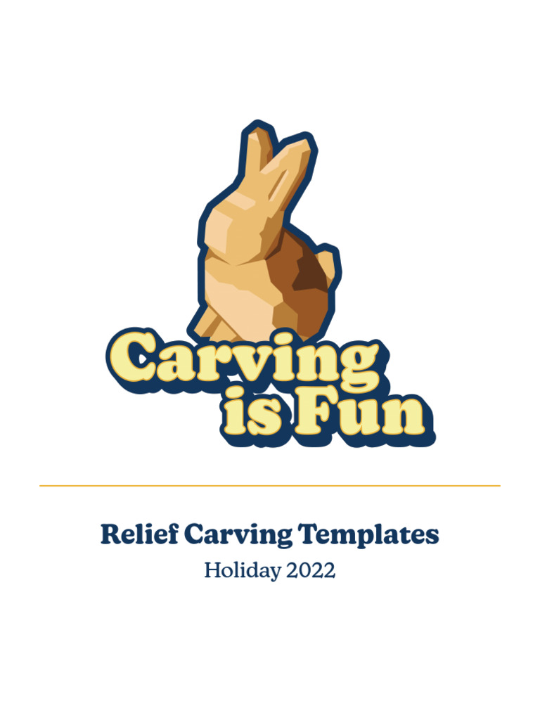 Relief Carving Template Printing Guide | PDF