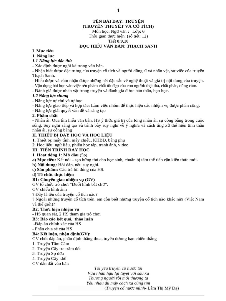 3. Tạ Thị Dung - Thạch Sanh | PDF