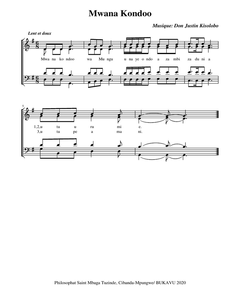 Mwana - Kondoo - Kiso | PDF