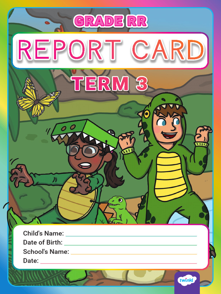 Grade R Report Card Term 3 Colour | PDF