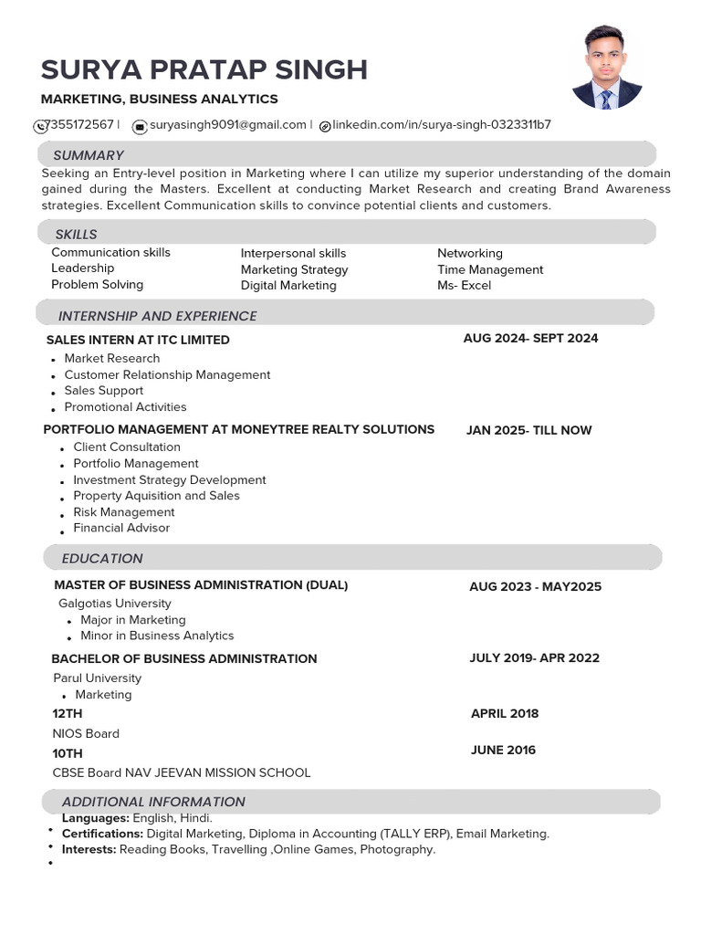 SURYA RESUME - PDF - 20250326 - 145943 - 0000 | PDF