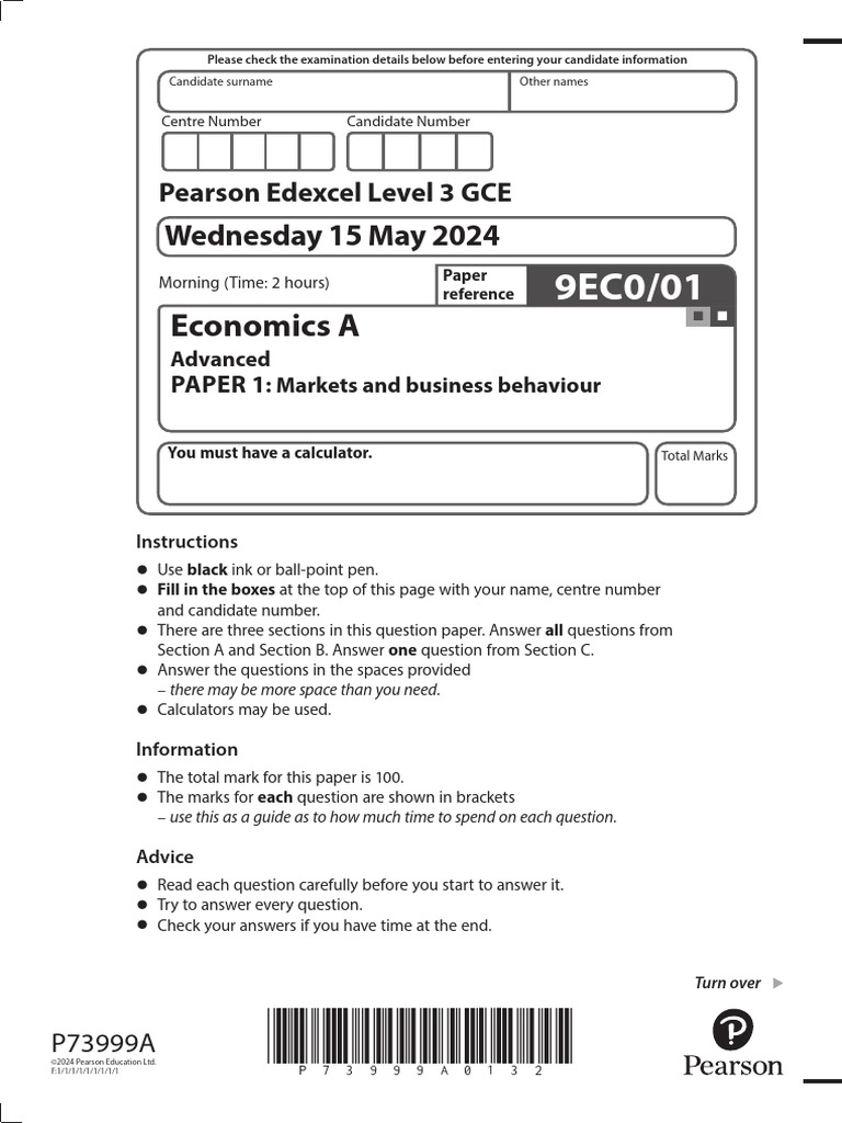 A2 Paper 1 (1) | PDF | Marketing | Business Economics