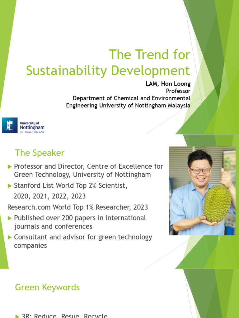 The Trend of Sustainability | PDF | Sustainability | Environmental ...