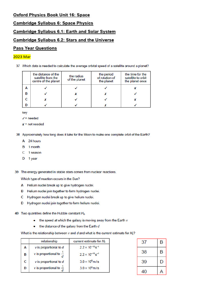 Physics Unit 16_PYQ_Answer | PDF
