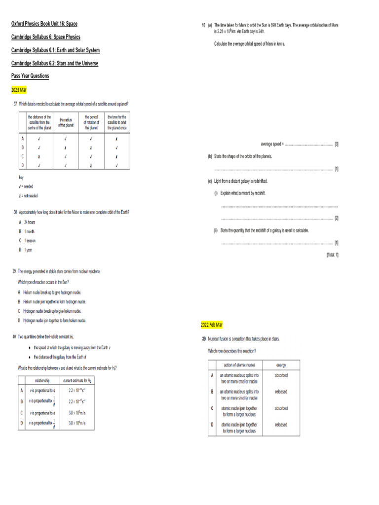 Physics Unit 16 - PYQ - Questions | PDF