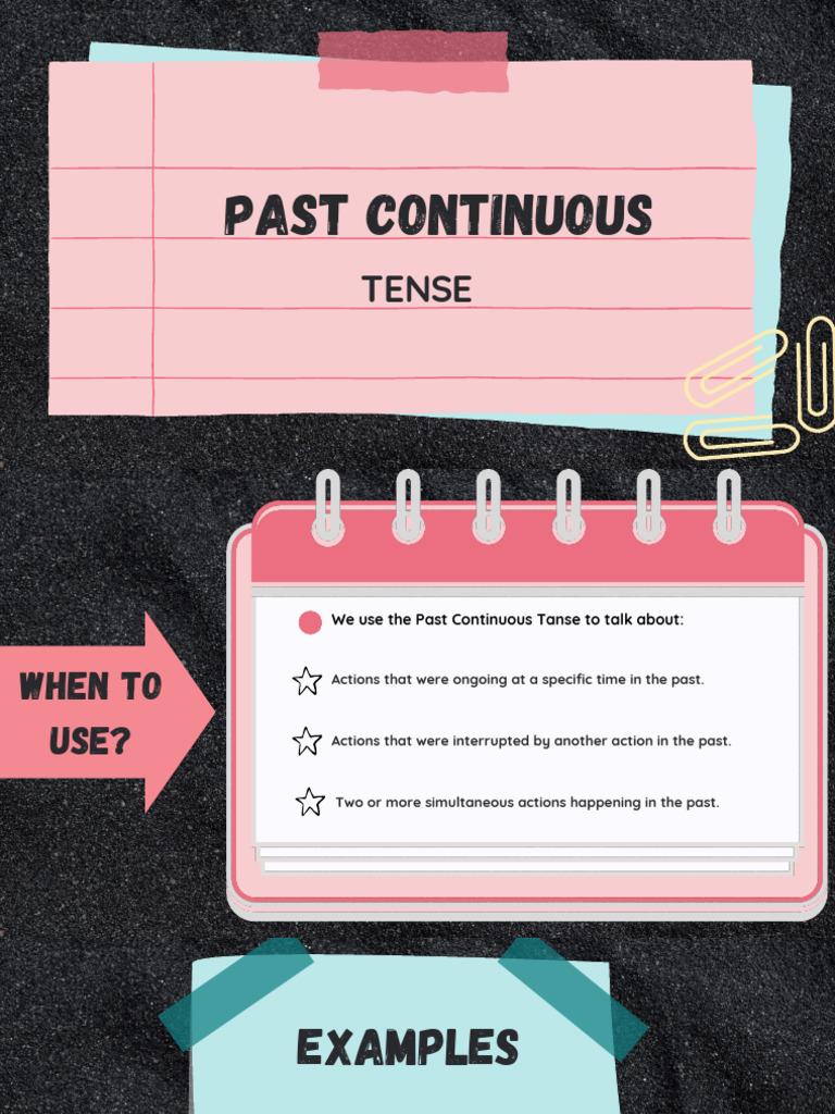 Past Continuous Tense Explained | PDF