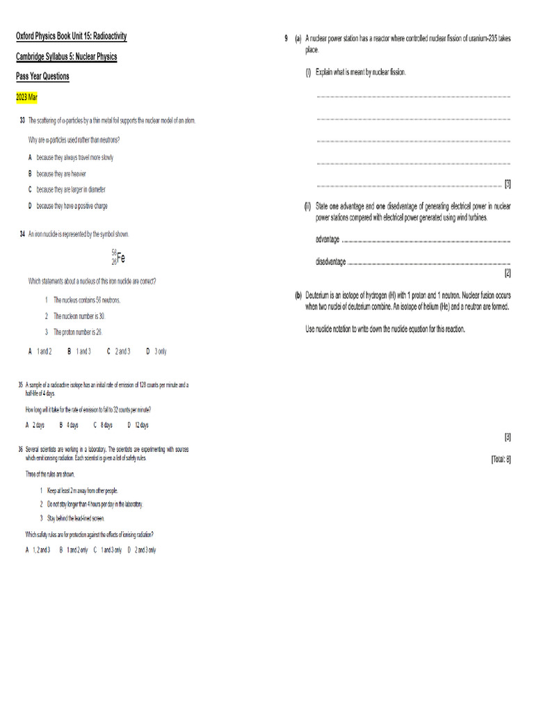 Physics Unit 15_PYQ_Questions | PDF
