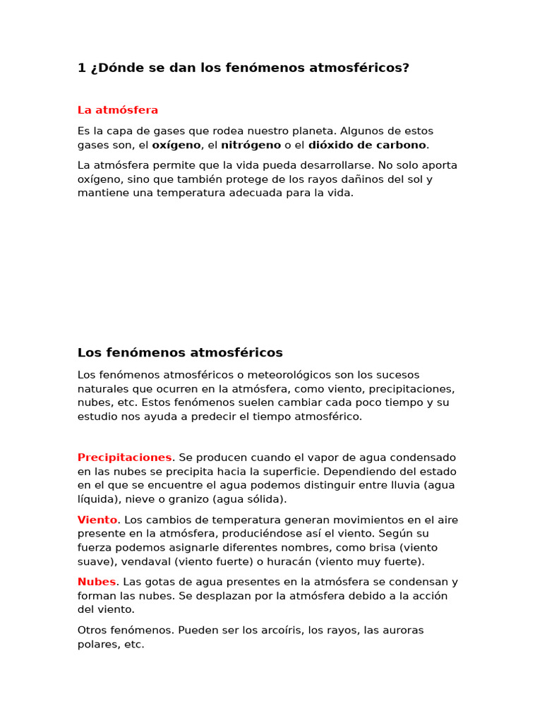 Tema 6 Cono. Indira 6to 2 | PDF | Clima | Atmósfera