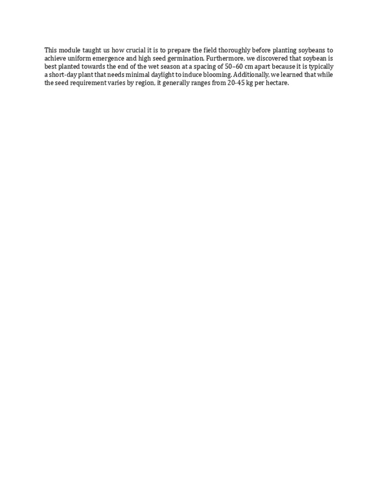 Soybean Planting Best Practices Guide | PDF