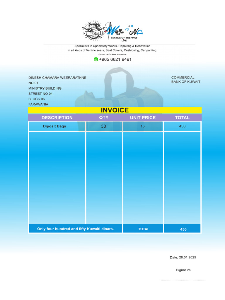 Invoice 28.01.2025 | PDF
