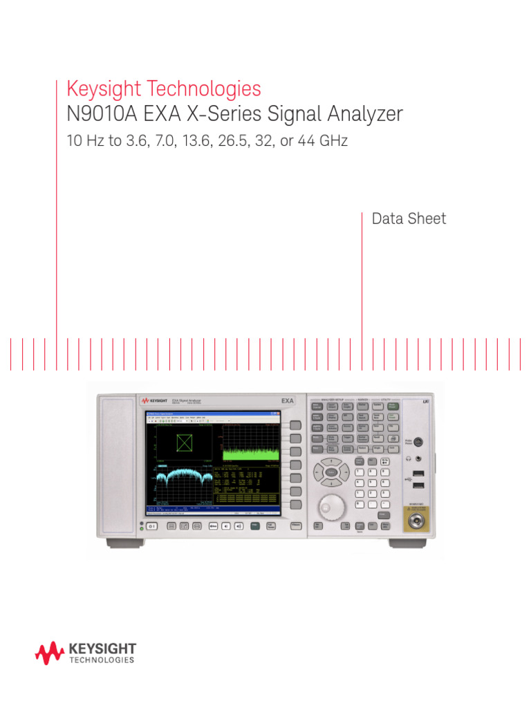 N9010A EXA X-Series Signal Analyzer | PDF | Decibel | Hertz