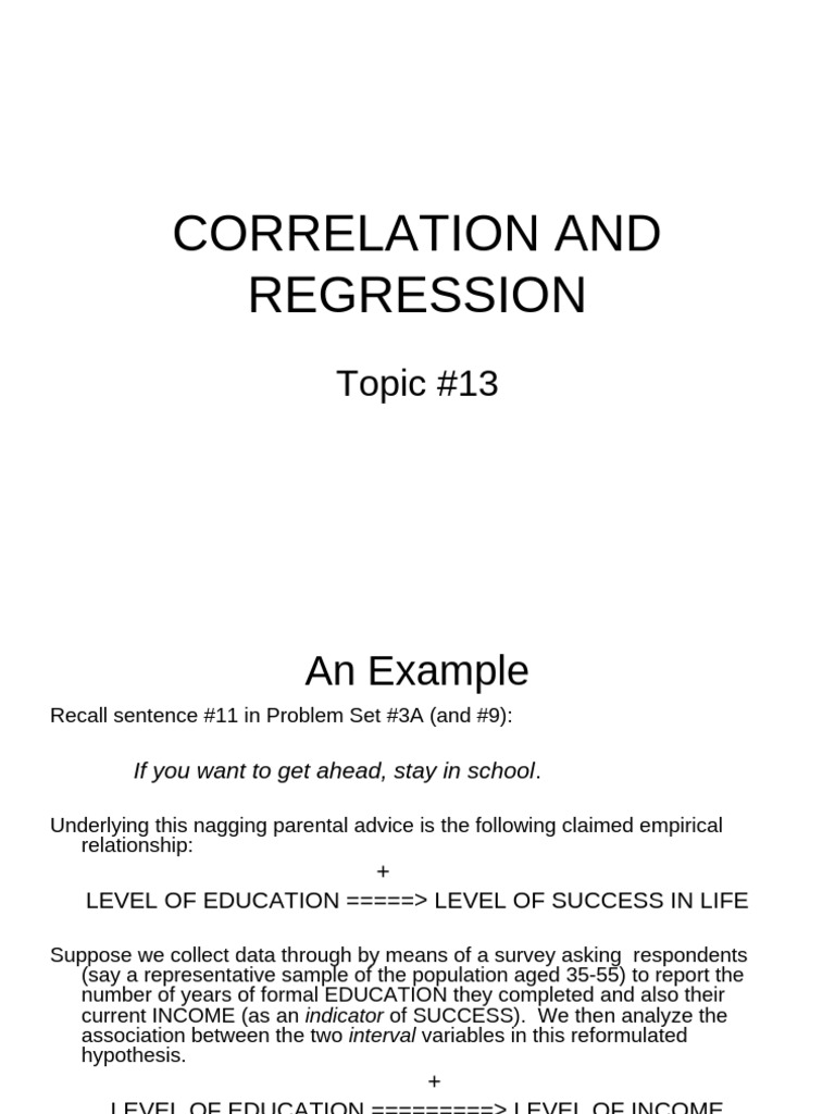 Correlation and Regression | PDF | Coefficient Of Determination | Errors And Residuals