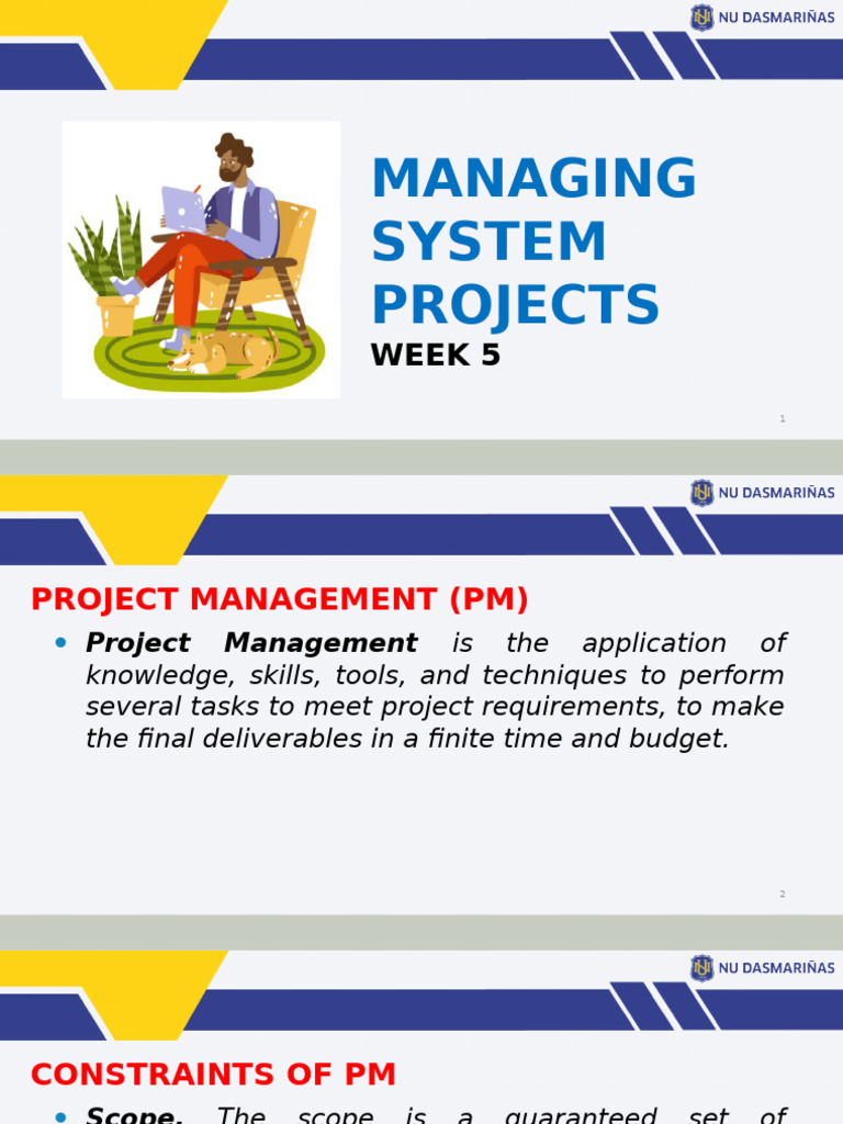 Week 4 - Managing System Projects | PDF | Project Management | Business