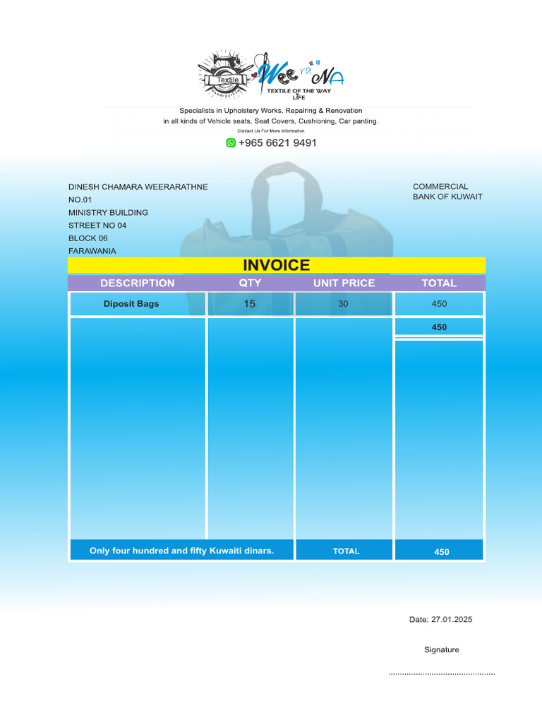 INVOICE 27.01.2025 | PDF