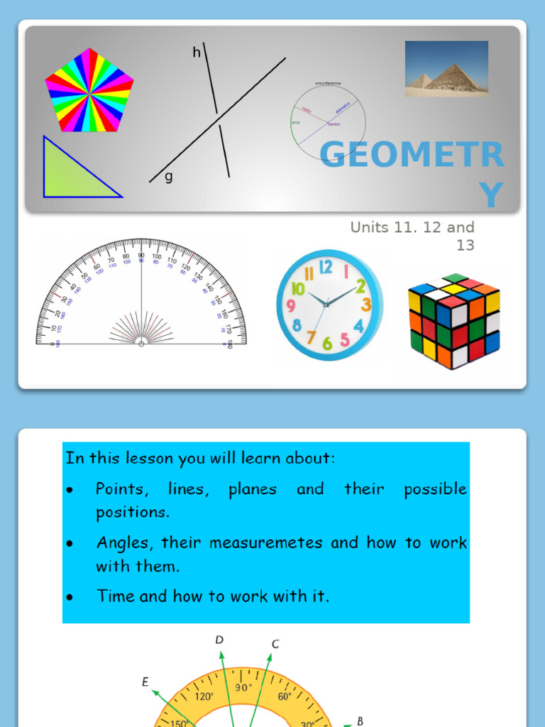 Geometry Units: Angles and Shapes | PDF